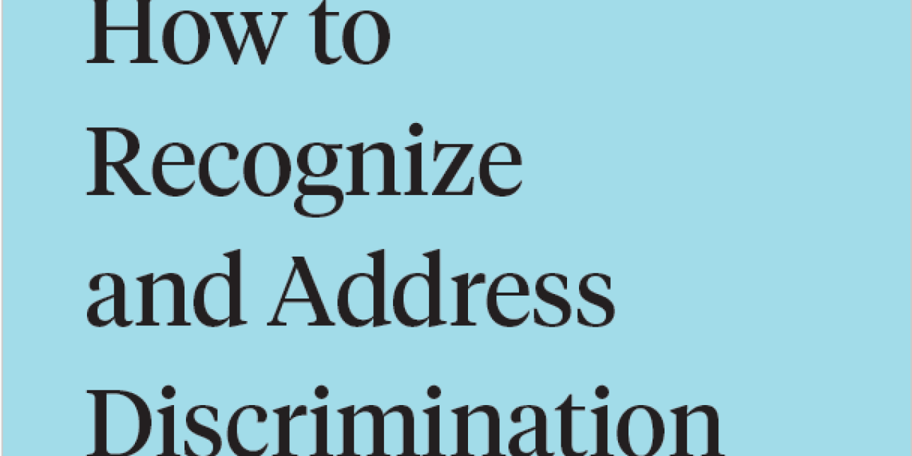 How to Recognize and Address Discrimination, Legal Action Center (2020 ...