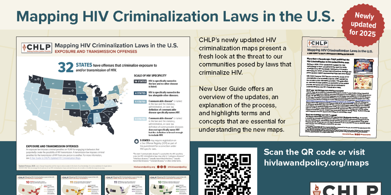 CHLP Releases New HIV Criminalization Maps | The Center for HIV Law and ...